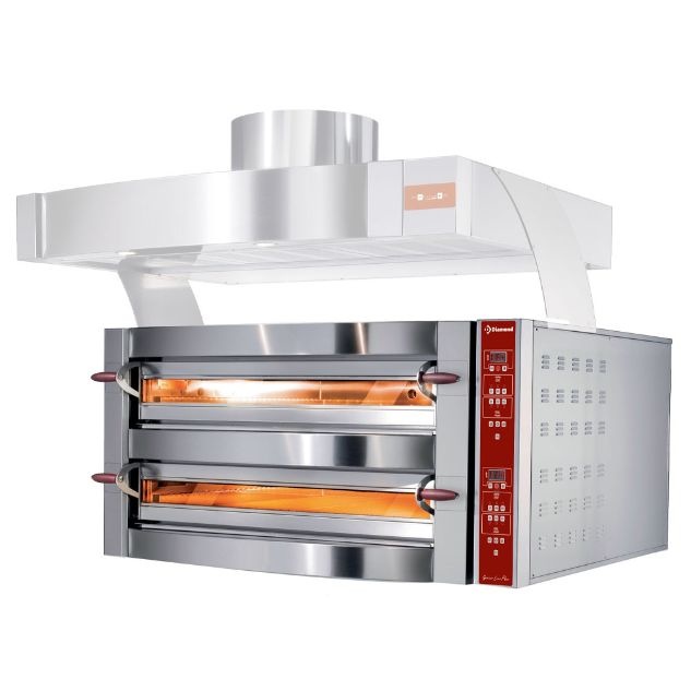 Pizza oven | Diamond Genius Line Plus | 10,6kW | elektrisch | 2x 4 ...
