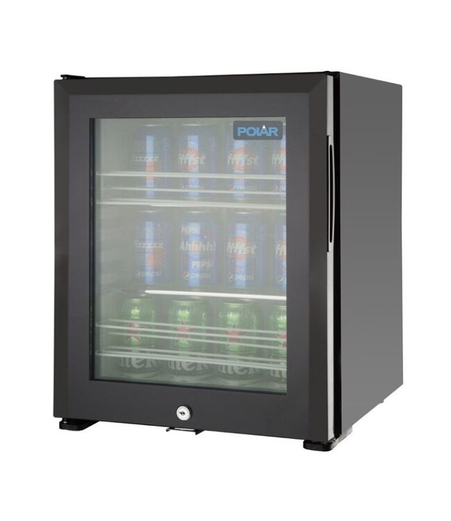 Mini koelkast met glazen deur | 29L | Polar GE819 | Online bestellen ...