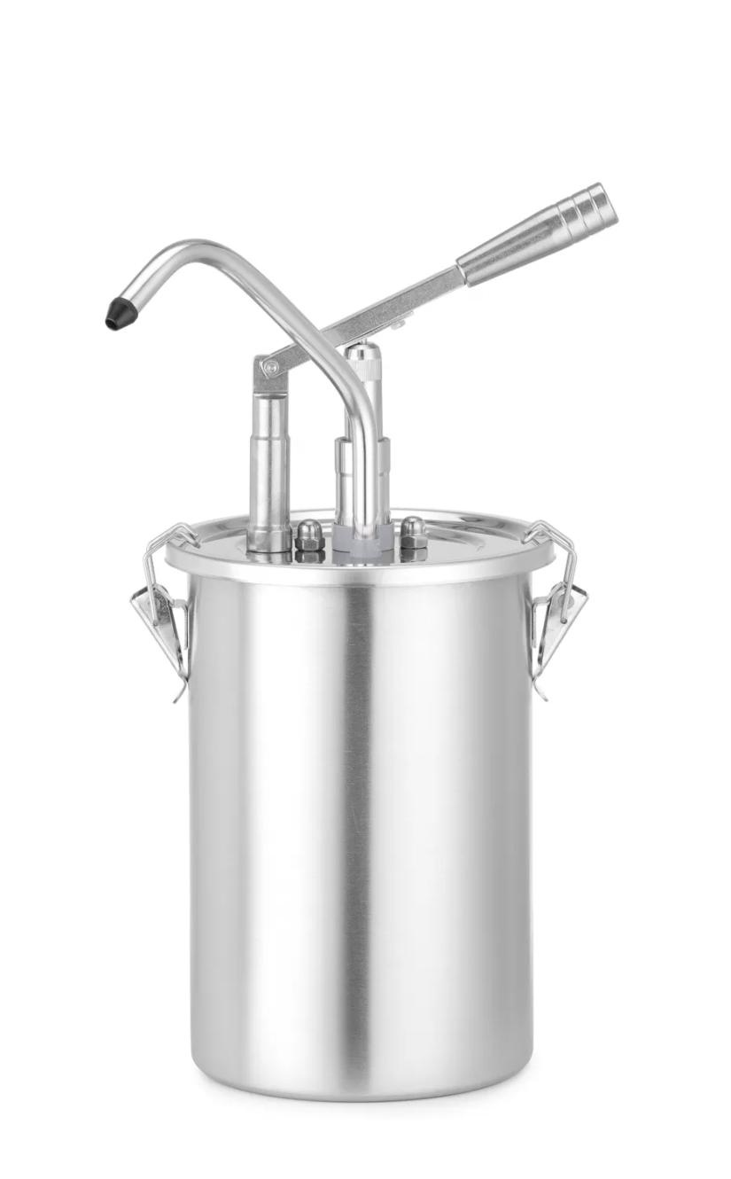Saus dispenser | Rond | RVS | 4,5 liter | Online kopen? - HorecaRama