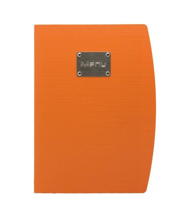 Menukaart houder Rio | A4 | Oranje | Menu | Kopen? - HorecaRama