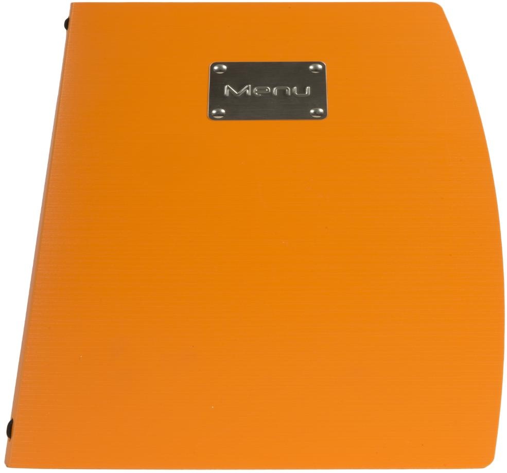 Menukaart houder Rio | A4 | Oranje | Menu | Kopen? - HorecaRama