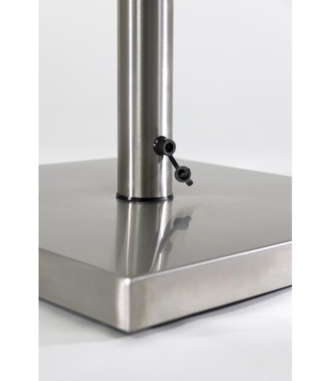 RVS Standaard voor informatiebord | 127x40x40cm | Kopen? - HorecaRama