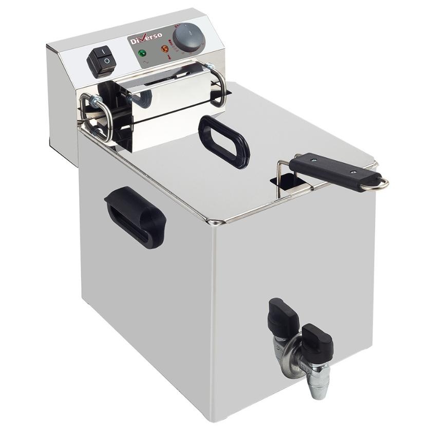 Elektrische Friteuse Diverso | 8,5 Liter | Met aftapkraan | Kopen ...