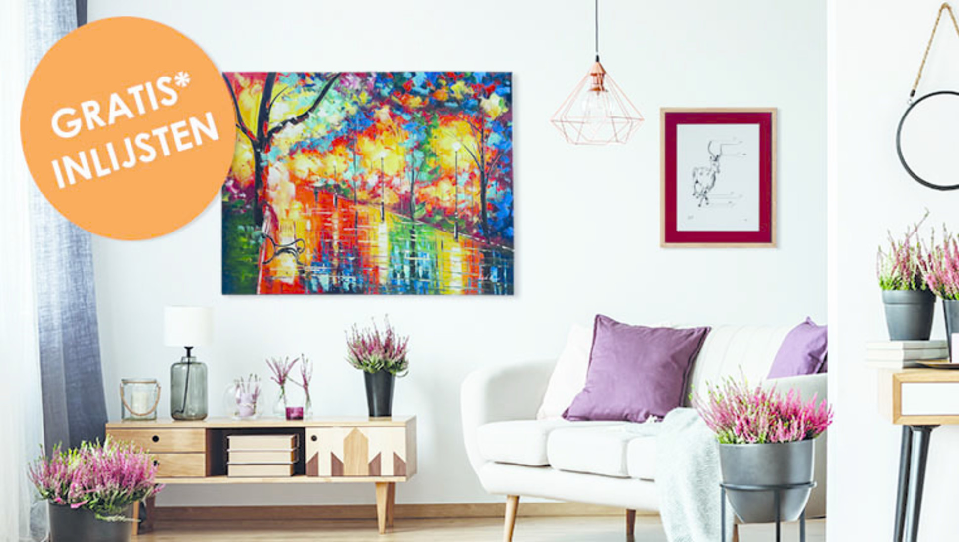 Laat je print of canvas gratis inlijsten in een lijst of baklijst - De ...