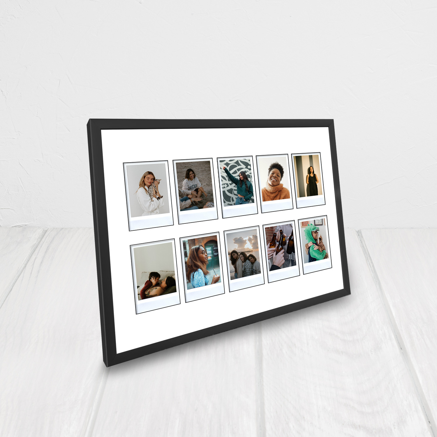 Instax mini foto inlijsten wissellijst witte achtergrond 10 foto's - De ...