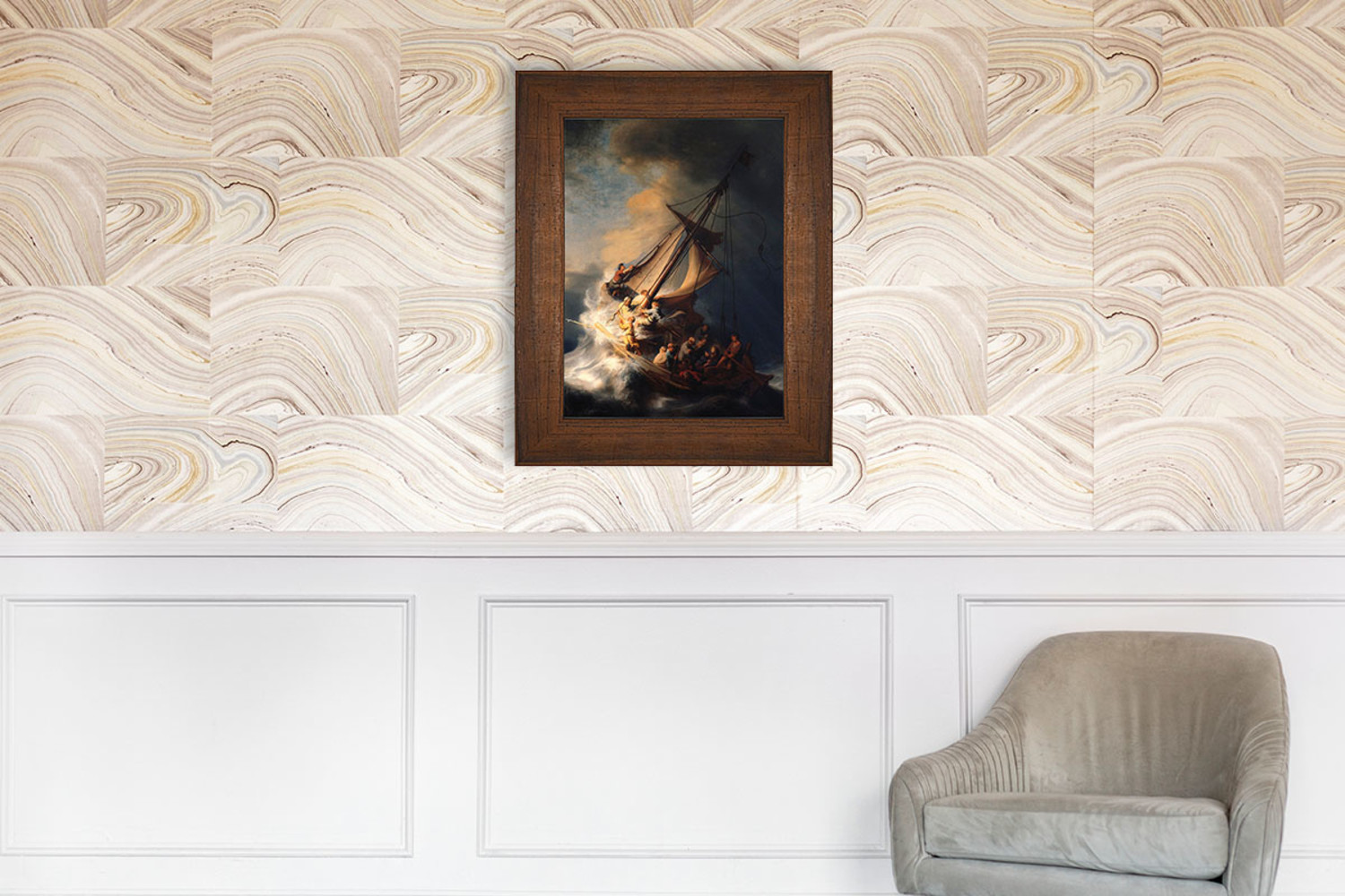 Fraaie houten rustieke noten lijst als maatwerk lijst leverbaar - De ...