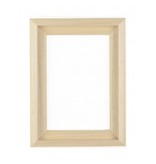 Blank houten extra brede baklijst XL - - De Lijsten Fabriek - extra ...