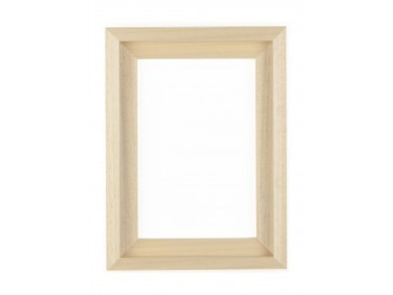 Blank houten extra brede baklijst XL - - De Lijsten Fabriek - extra ...