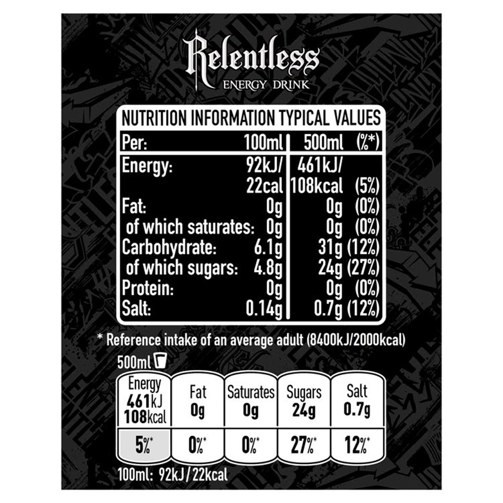 Relentless Origin 12x500ml - Energy Cans NL