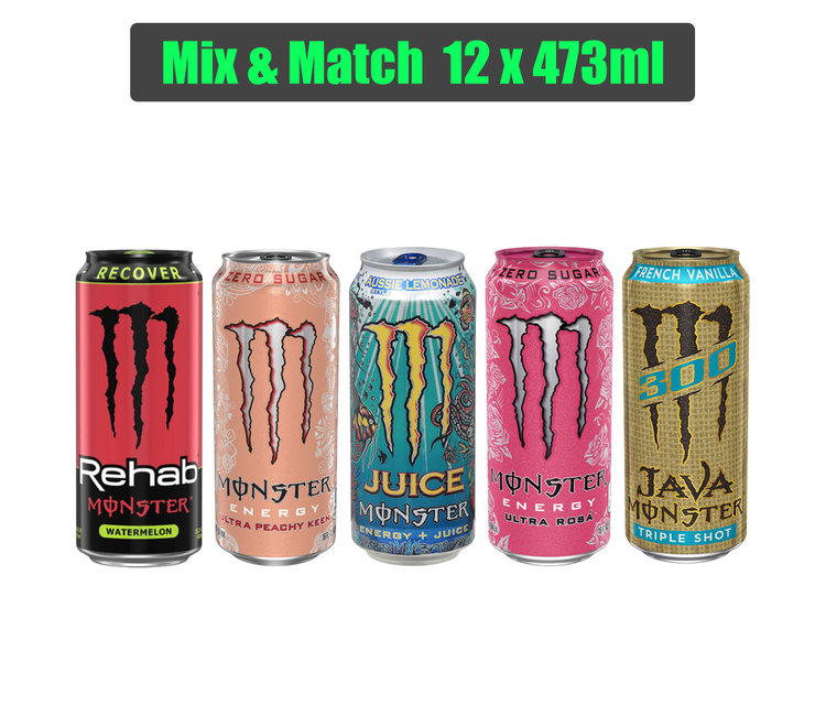 Monster Mix Tray USA 12x473ml - Energy Cans NL