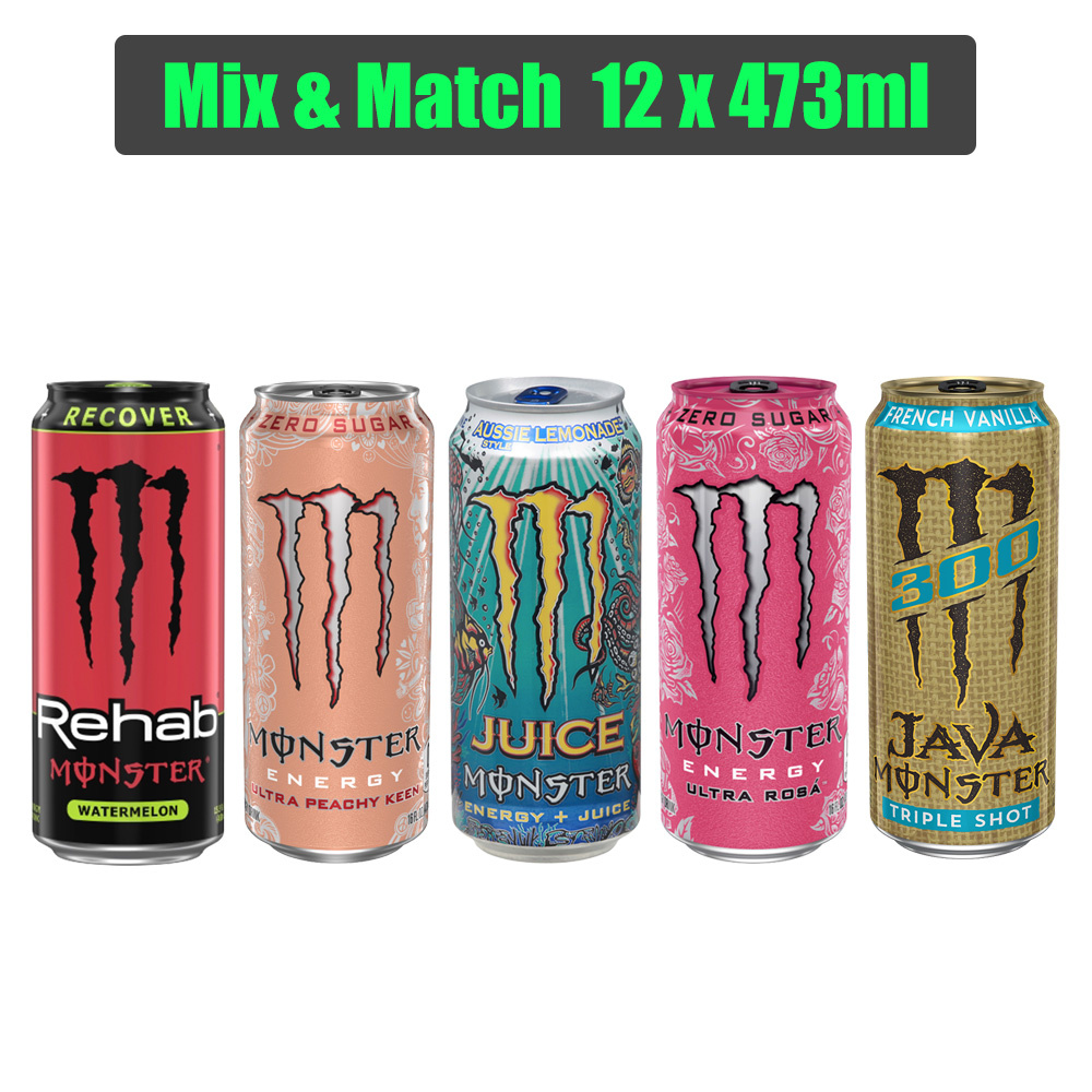 Monster Mix Tray USA 12x473ml - Energy Cans NL