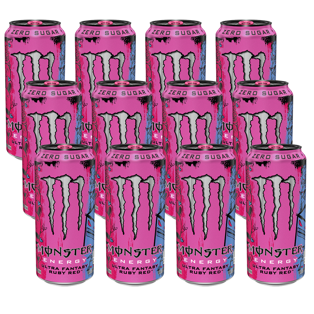 Monster Ultra Fantasy Ruby Red Tray - Energy Cans NL