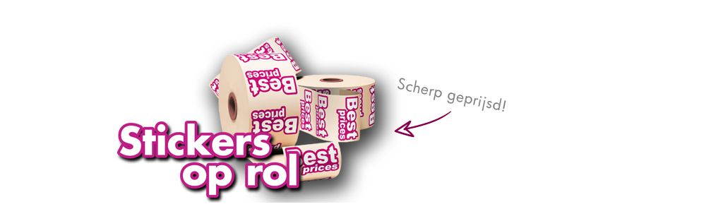 Stickers op rol, In elke vorm, formaat en opdruk leverbaar - Dr.Sticker