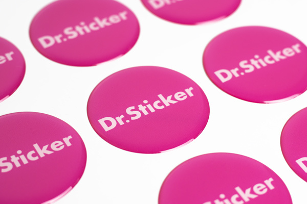 Doming stickers ontwerpen - Dr.Sticker