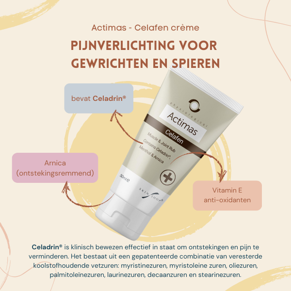 Celafen Spier- en Gewrichts crème met Celadrin® | Menthol | Arnica - Nisim