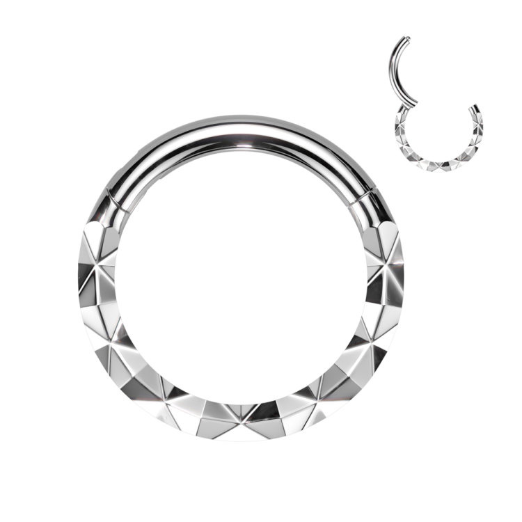 Septum Piercing Clicker Ring aus Chirurgenstahl - Piercing-Trend.com