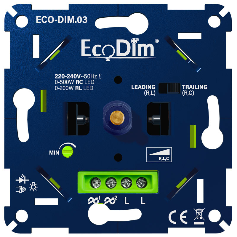 ECO-DIM.03 Led dimmer universeel 0-500W (RLC) - EcoDim