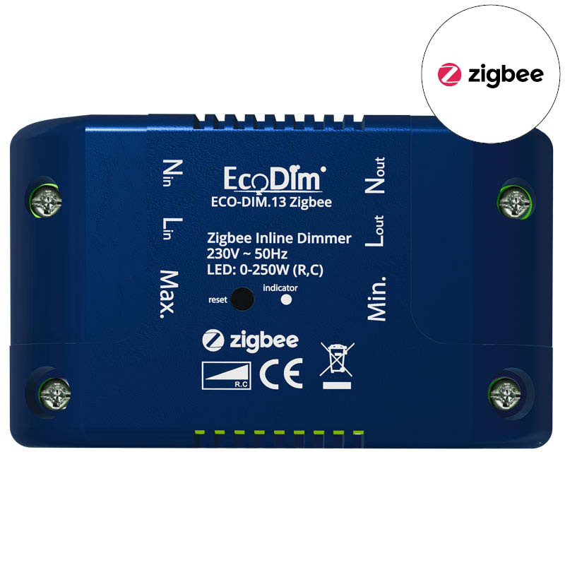 ECO-DIM.13 inline dimmer Zigbee 250W - EcoDim