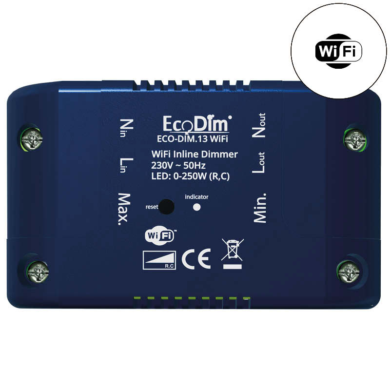 ECO-DIM.13 inline dimmer WiFi 250W - EcoDim