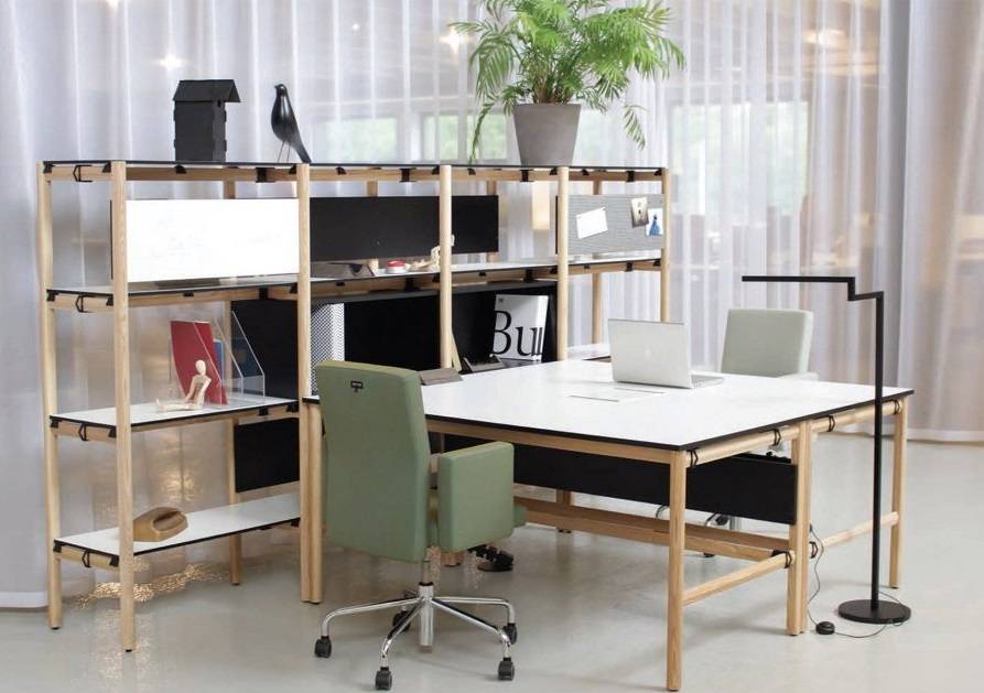 Bulo DAN bureaueiland met kast - Design Online Meubels