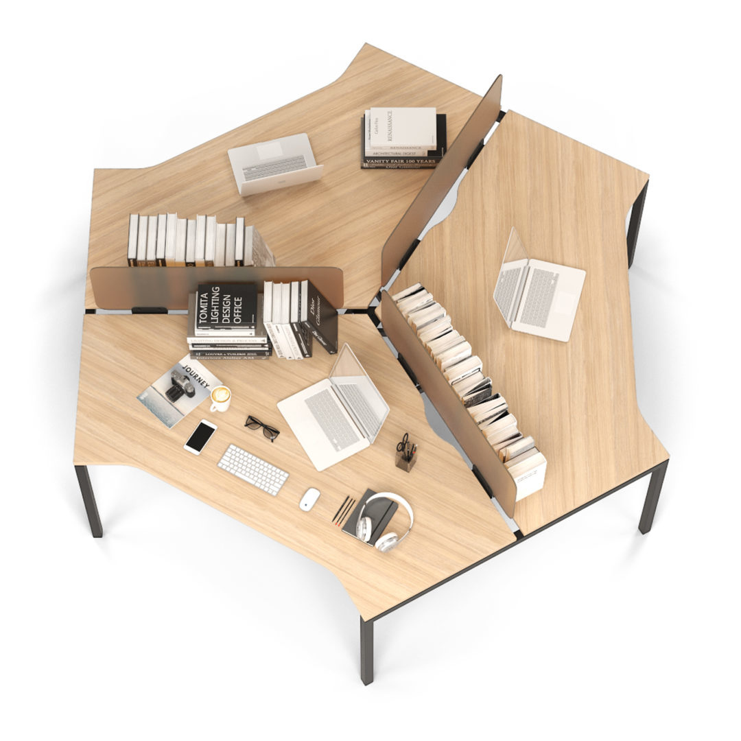 Narbutas Nova U bureaueiland - Design Online Meubels