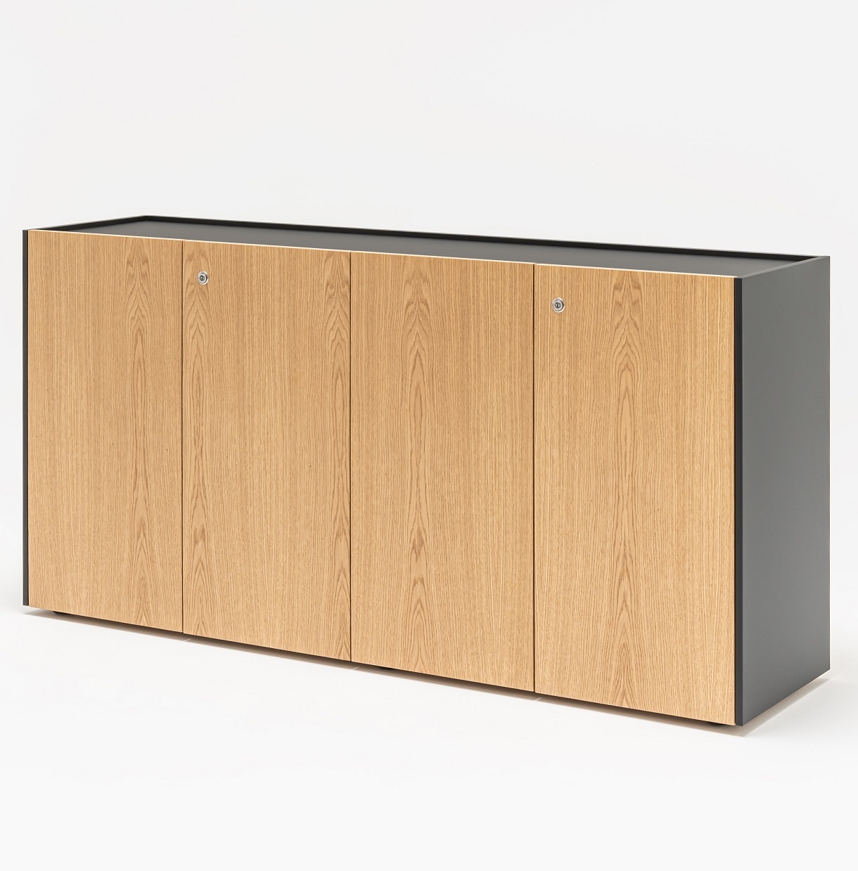 MDD Viga dubbele lage kast met 4 deuren van 163 cm breed - Design ...