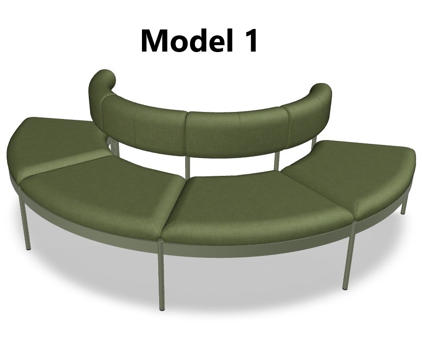 MDD Nora modulaire wacht kamer bank - Design Online Meubels