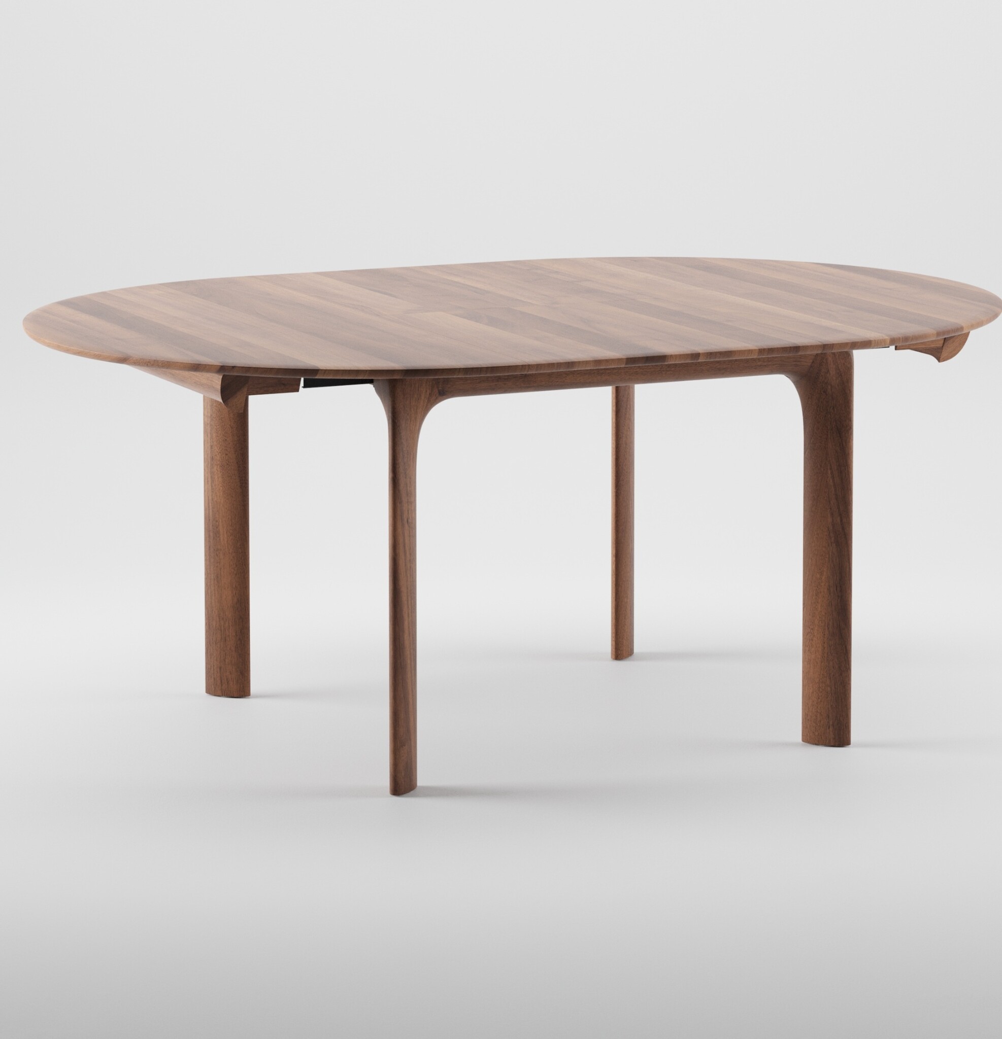 Artisan Fin massief houten ronde uitschuif tafel - Design Online Meubels