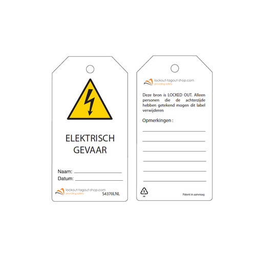 Safety tags Dutch Guardian Extreme - Lockout-tagout-shop.co.uk