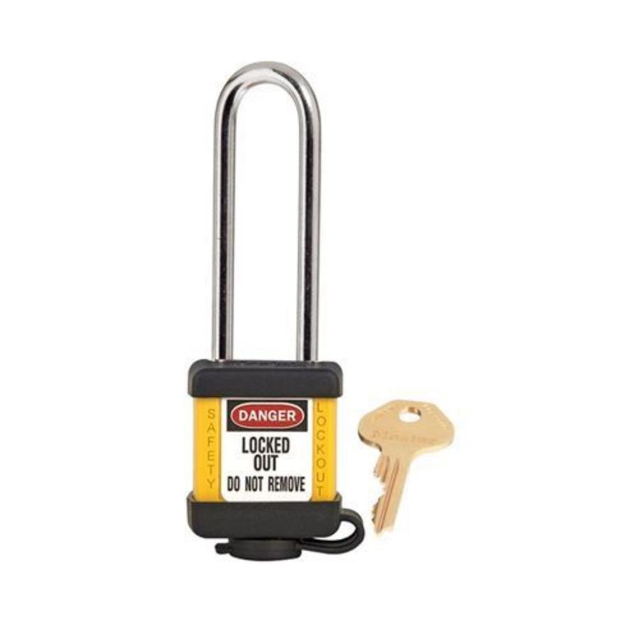 Zenex safety padlock yellow 410LTYLW - Lockout-tagout-shop.co.uk