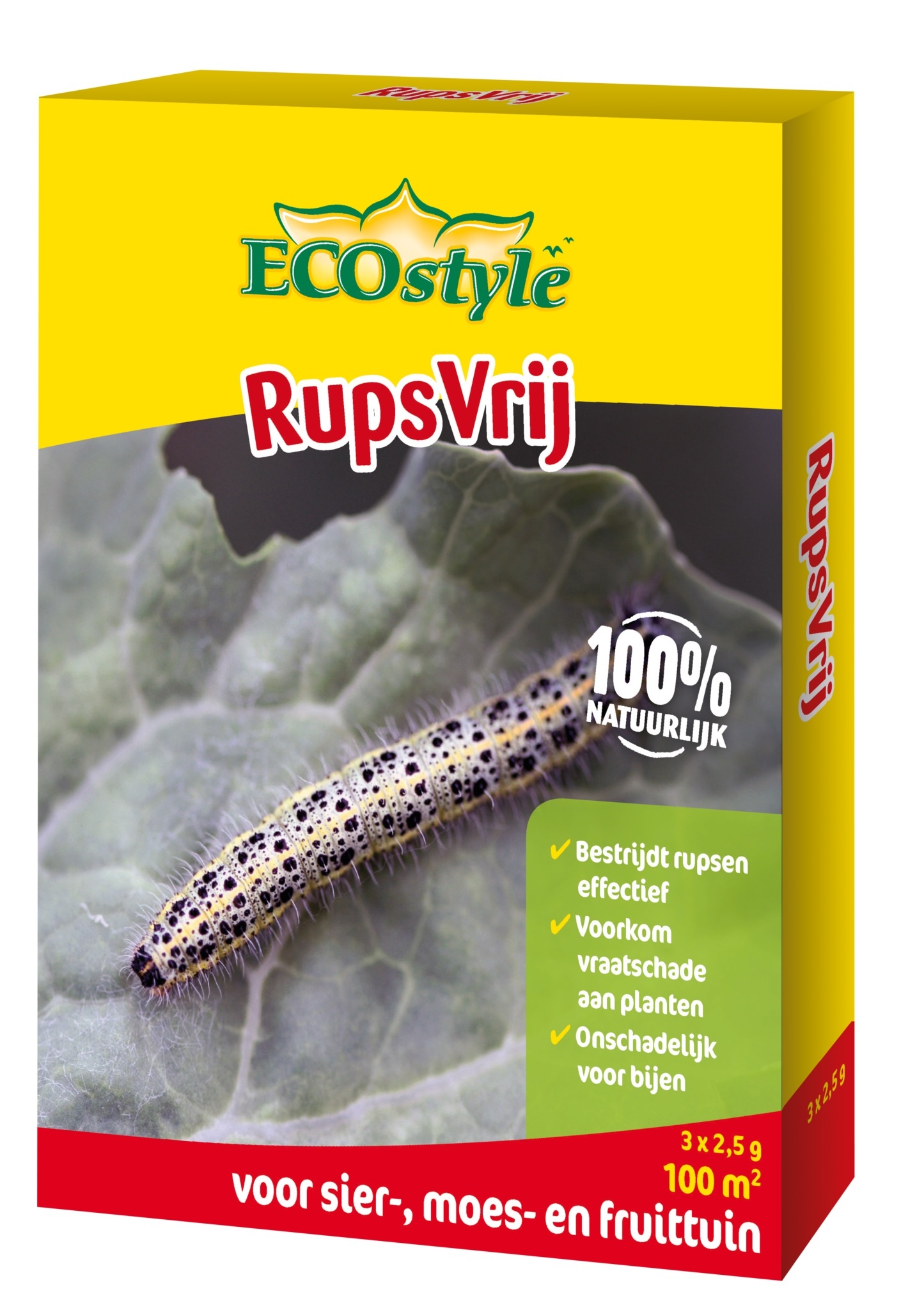 ECOstyle RupsVrij middel tegen rupsen 3 x 2,5 gram (100 m²) - Tuinier ...