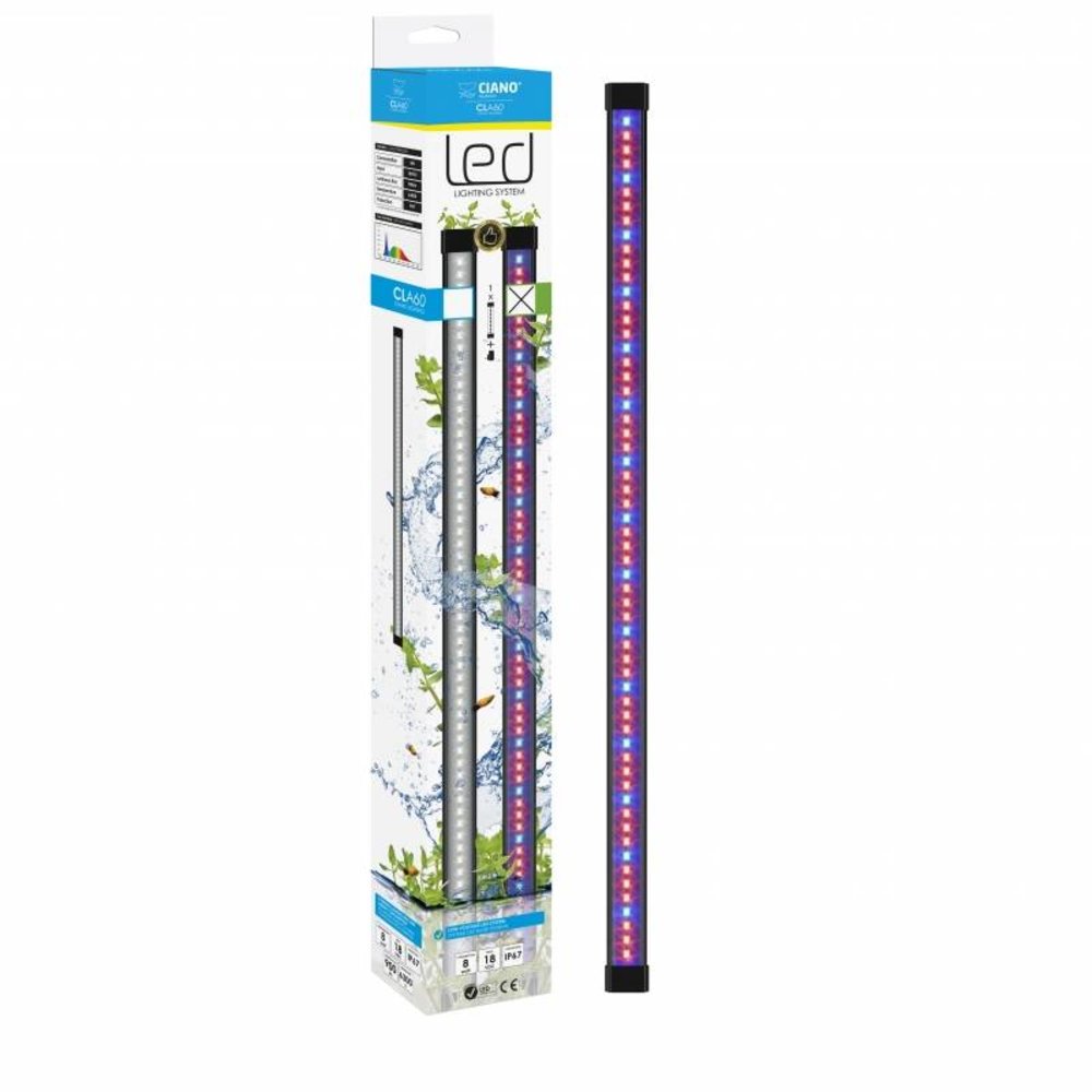 Ciano Led cla60 plants aqua 60 & 80 8W - AquastoreXL
