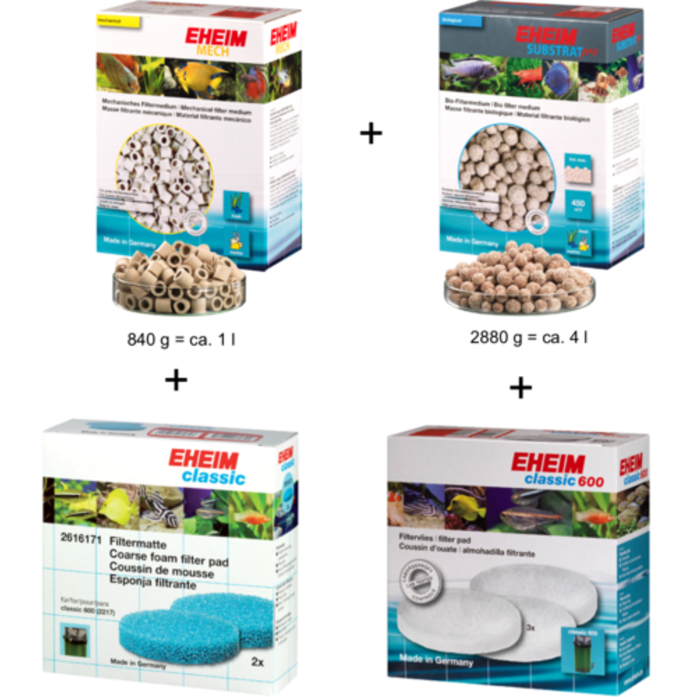 Eheim Filter Set Classic 600 - AquastoreXL