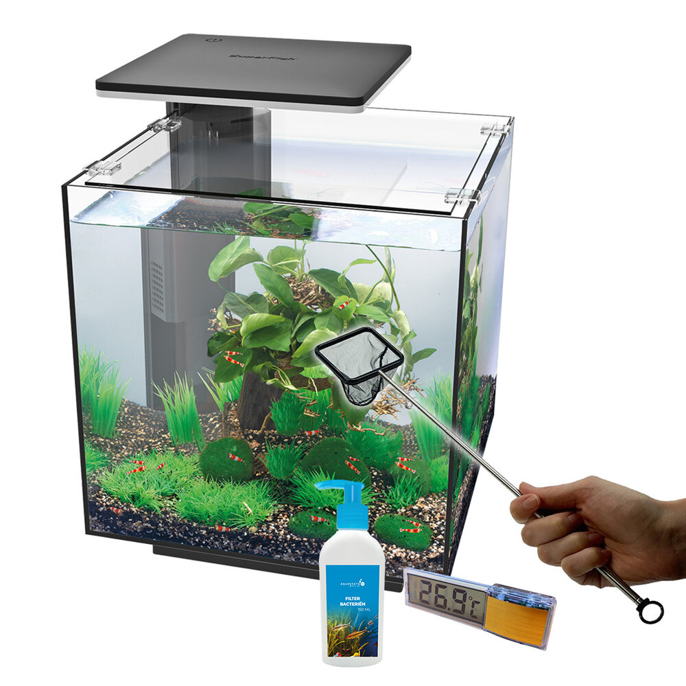 Superfish Qubiq 30 Pro Zwart Voordeelbundel - AquastoreXL