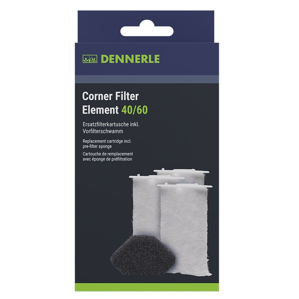 Dennerle Corner Filter Element 3 stuks | Gratis voorfilterspons ...
