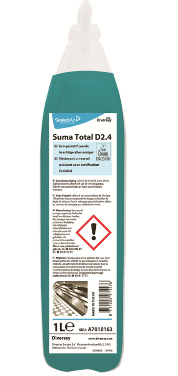 Suma Total D2.4 Pur-Eco - doseerflacon 1L - Schoonmaakdiscount.nl