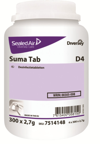 Suma Tab D4 4x300pc chloortabletten - SchoonmaakDiscount.nl ...