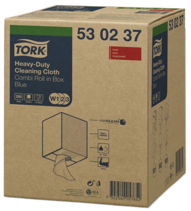 Tork Heavy-Duty Combi Rol Reinigingsdoek Blauw W1/W2/W3 ... Tork Heavy-Duty Combi Rol Reinigingsdoek Blauw W1/W2/W3 ...