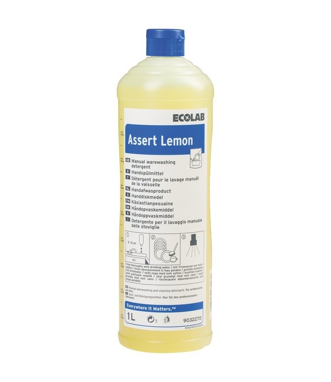Ecolab Assert Lemon 6x1liter - Schoonmaakdiscount.nl