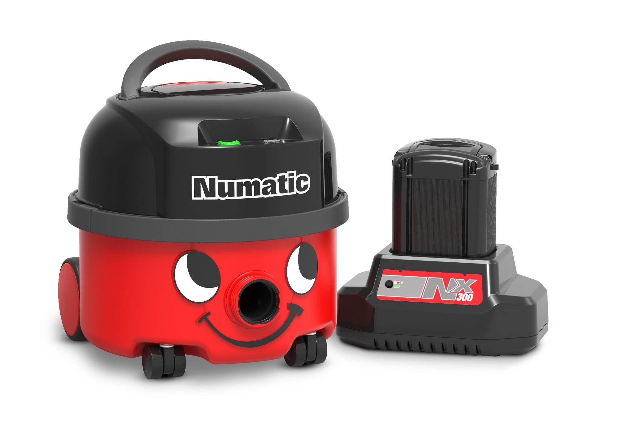 Numatic Batterijstofzuiger NBV190-NX rood met kit AA29E ...