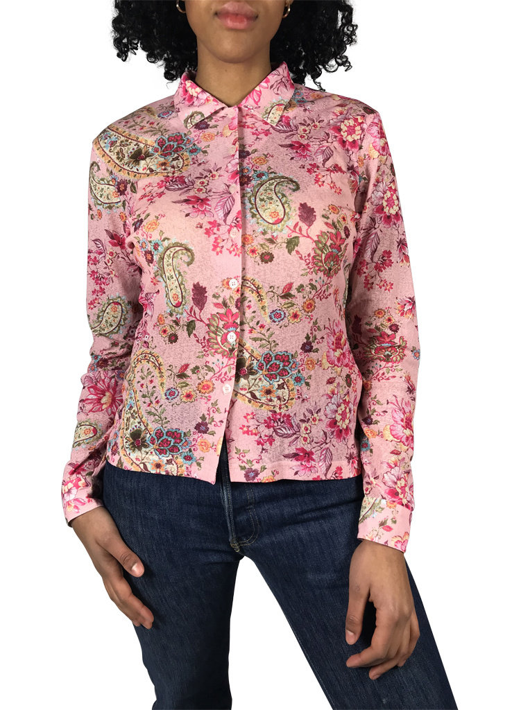 Vintage Tops: Y2K 70's Print Blouses - ReRags Vintage Clothing Wholesale