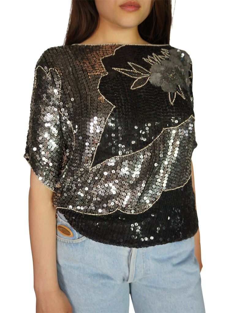 Vintage Tops: Sequins - ReRags Vintage Clothing Wholesale