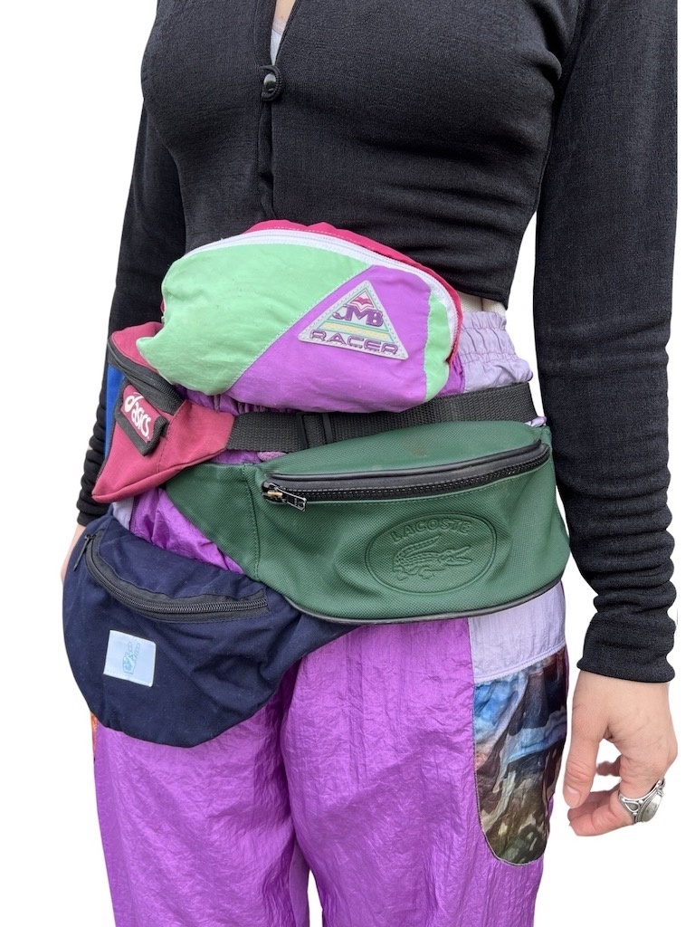 Vintage Bags: Polyester Bum Bags - ReRags Vintage Clothing Wholesale