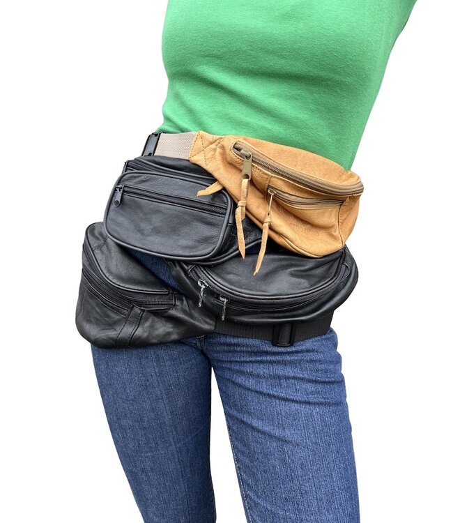 Vintage Bags: Leather Bum Bags - ReRags Vintage Clothing Wholesale