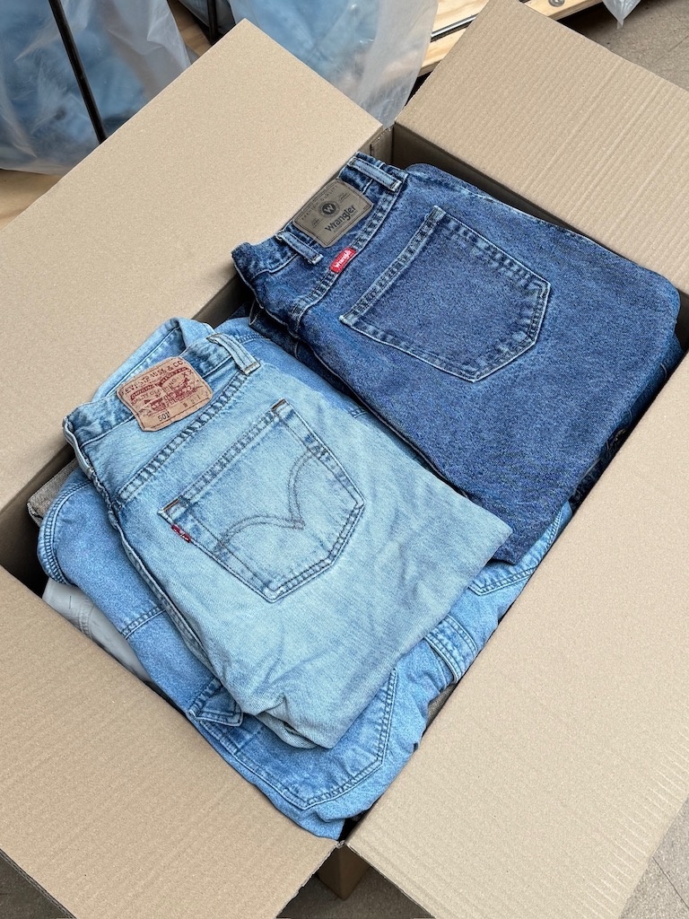 Curated Vintage Box: Denim Mix (40kg) - ReRags Vintage Clothing Wholesale