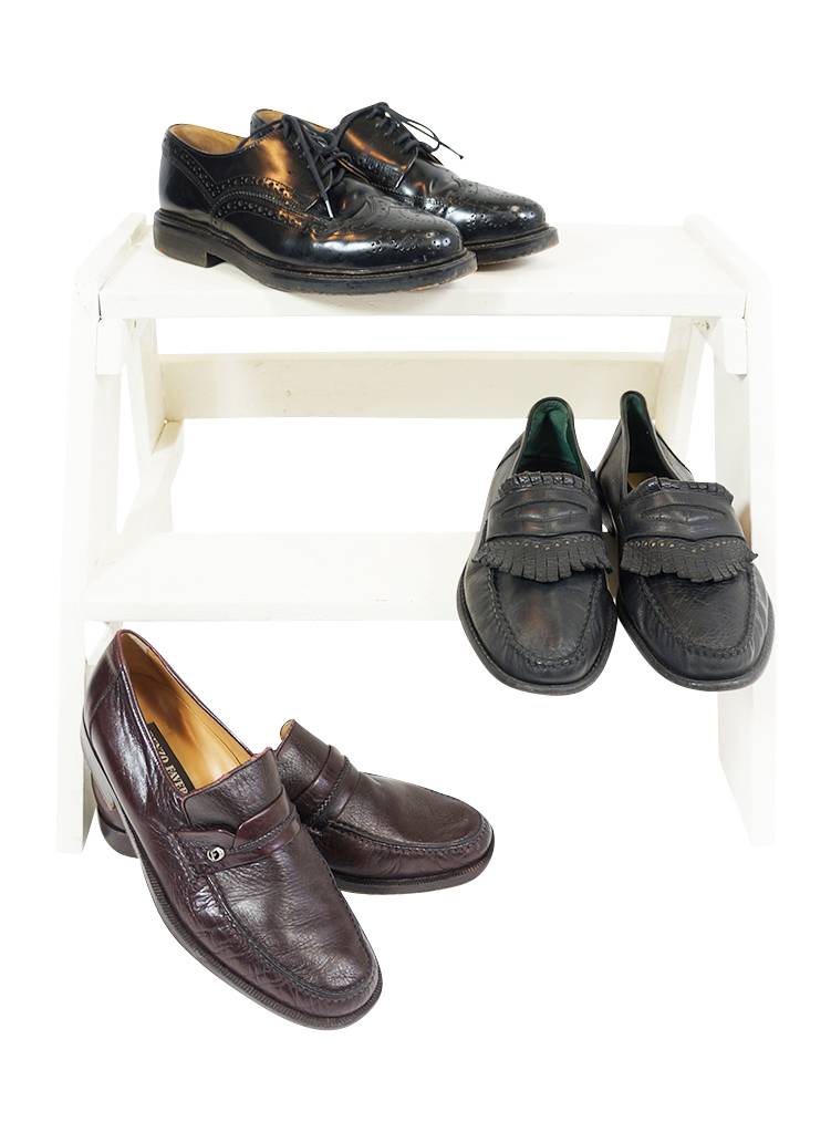 Vintage Shoes: Leather Men Shoe Mix - ReRags Vintage Clothing Wholesale