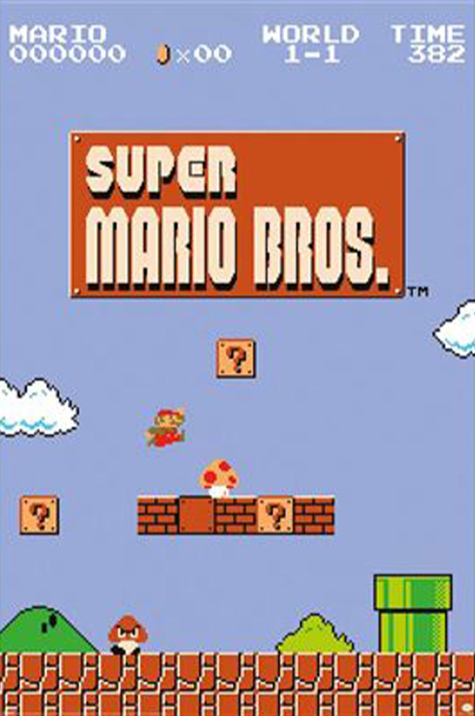 Super Mario Bros World 1 1 Maxi Poster Hole In The Wall Hole In The Wall