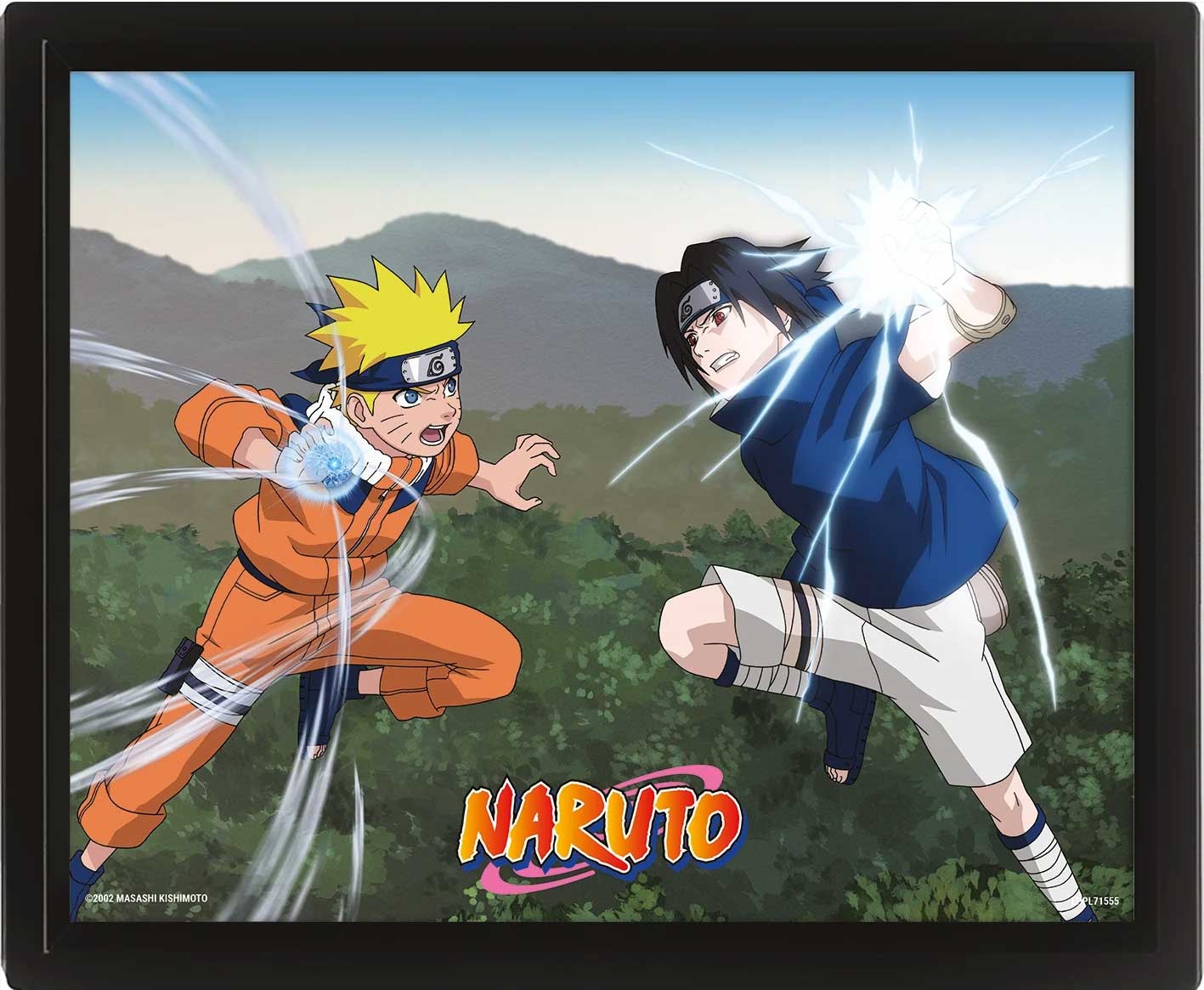 Naruto A Clash Of Power - Framed 3D Poster Hole in the Wall Hole in the ...
