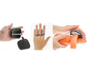 Ergonomic peeler with finger grip - Stockx Medical