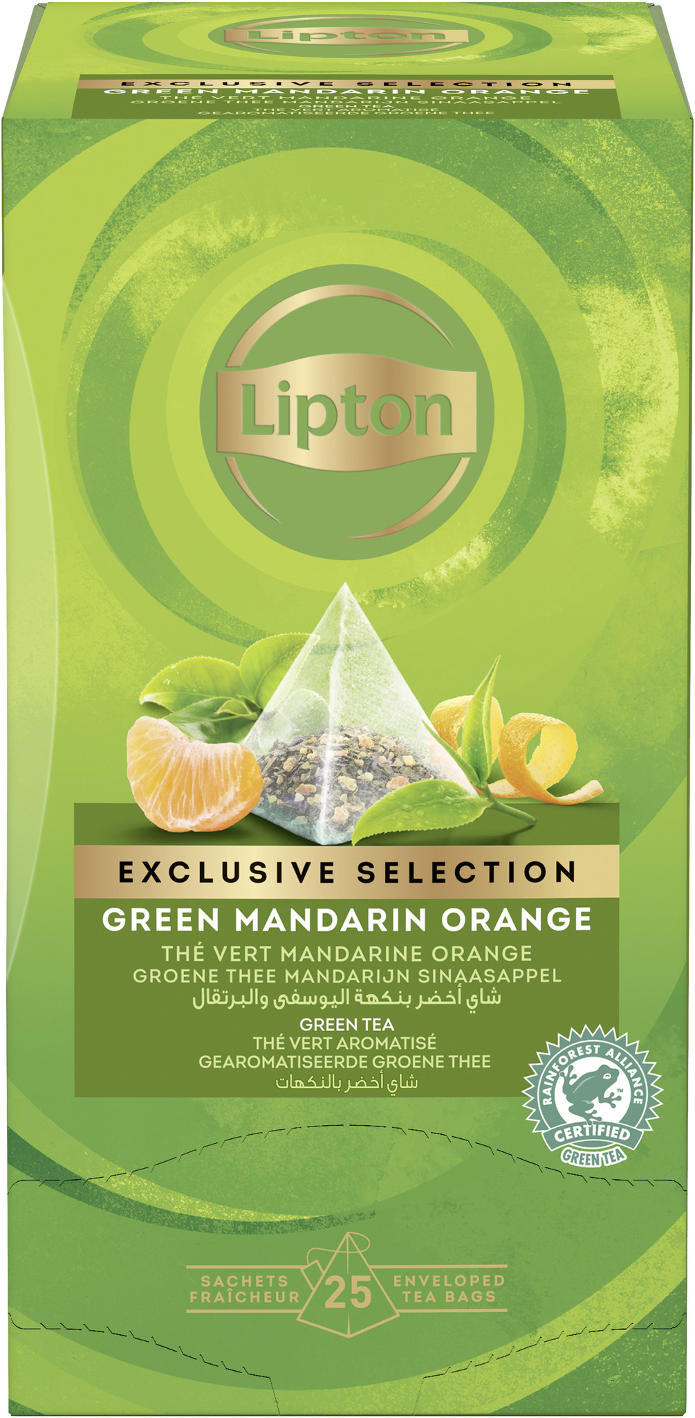 Lipton exclusive selection green mandarin orange 25pcs - Alaerts Shop